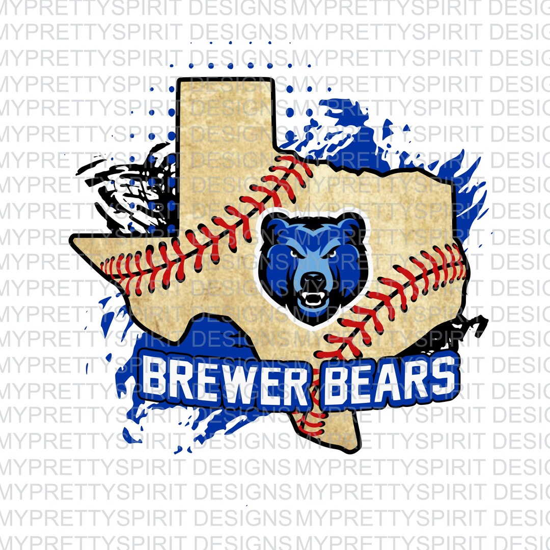 Brewer Bears Baseball Texas PNG - Etsy