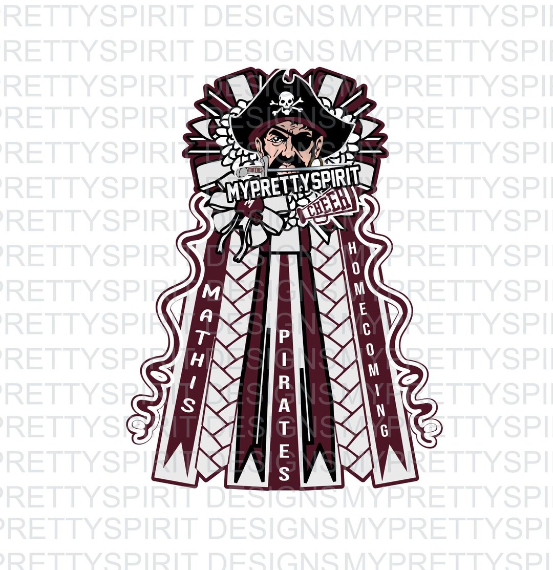 Mathis Pirates Homecoming Mum PNG - Etsy