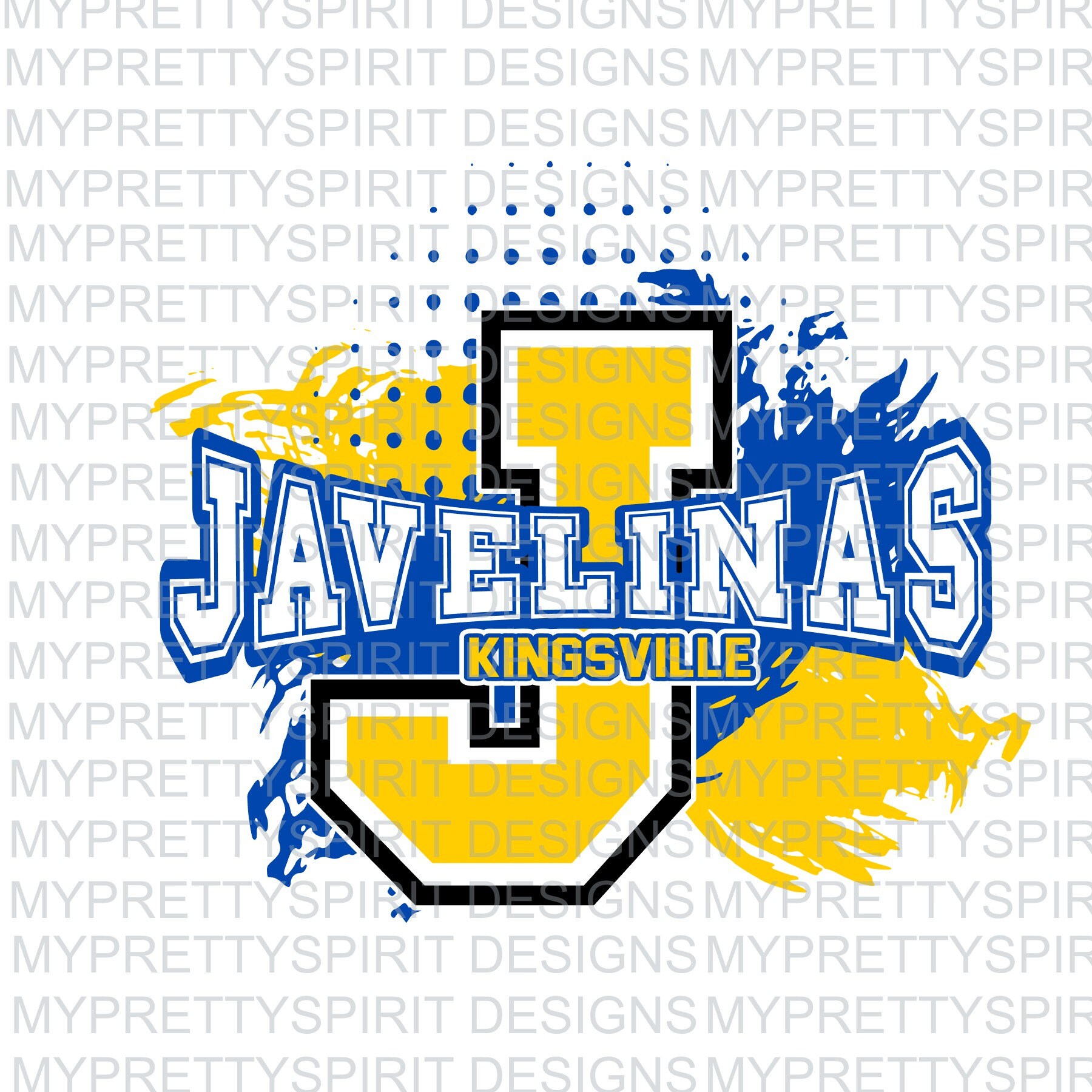 Javelinas J Splatter PNG - Etsy