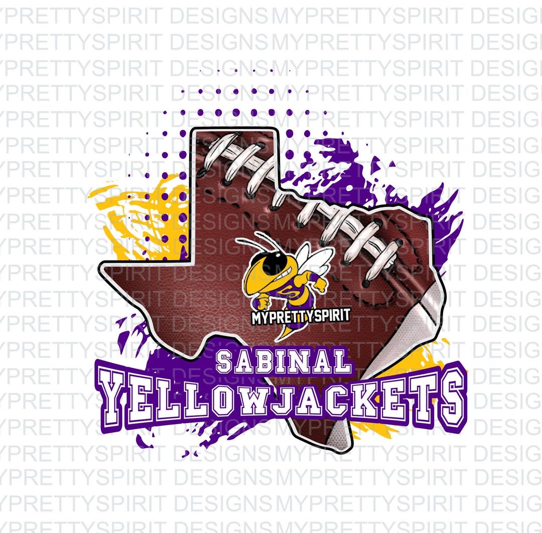 Sabinal Yellowjackets Football Texas PNG - Etsy