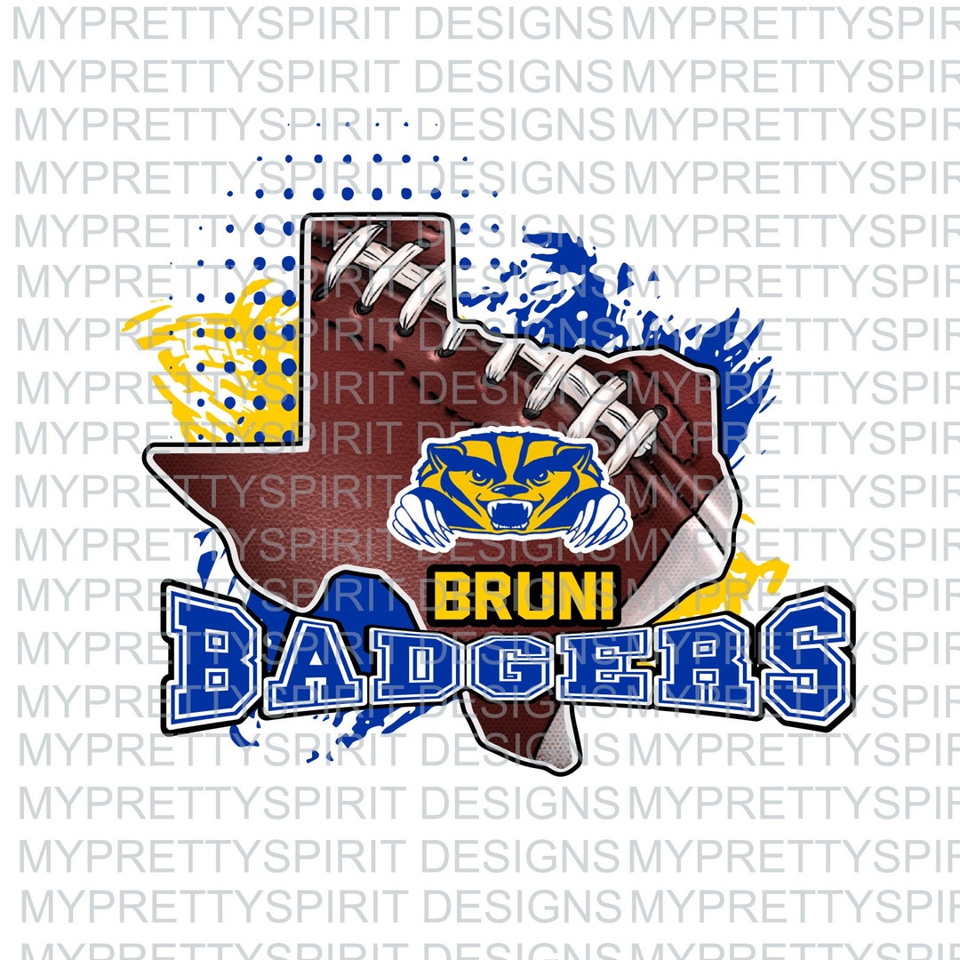 Bruni Badgers Football Texas PNG - Etsy