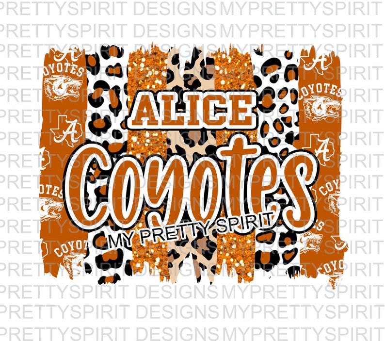 Alice Coyotes Brushstrokes PNG - Etsy