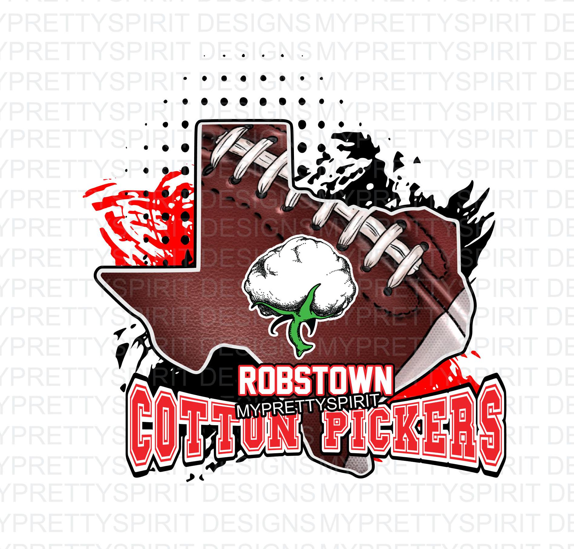 Robstown Cotton Pickers Football Texas PNG - Etsy