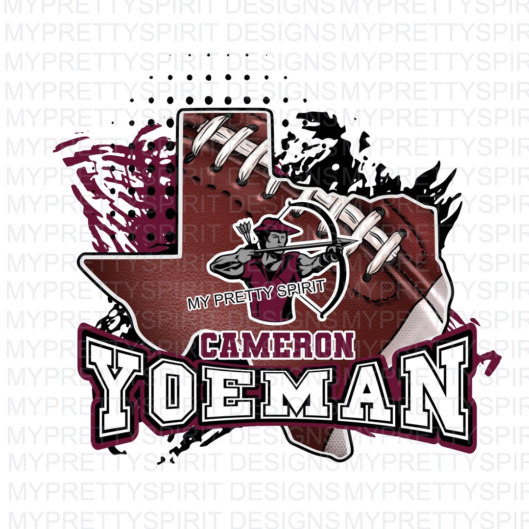 Cameron Yoeman Football Texas PNG - Etsy