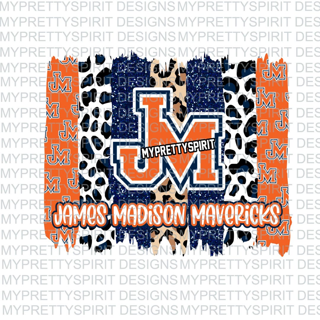 James Madison Mavericks Brushstrokes PNG - Etsy