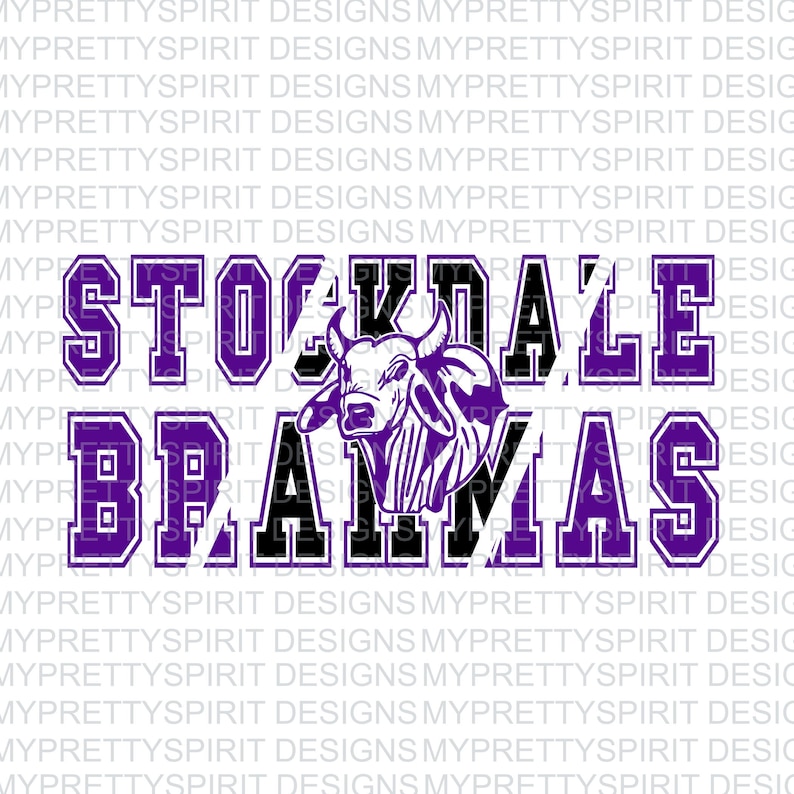 Stockdale Brahmas in PNG - Etsy
