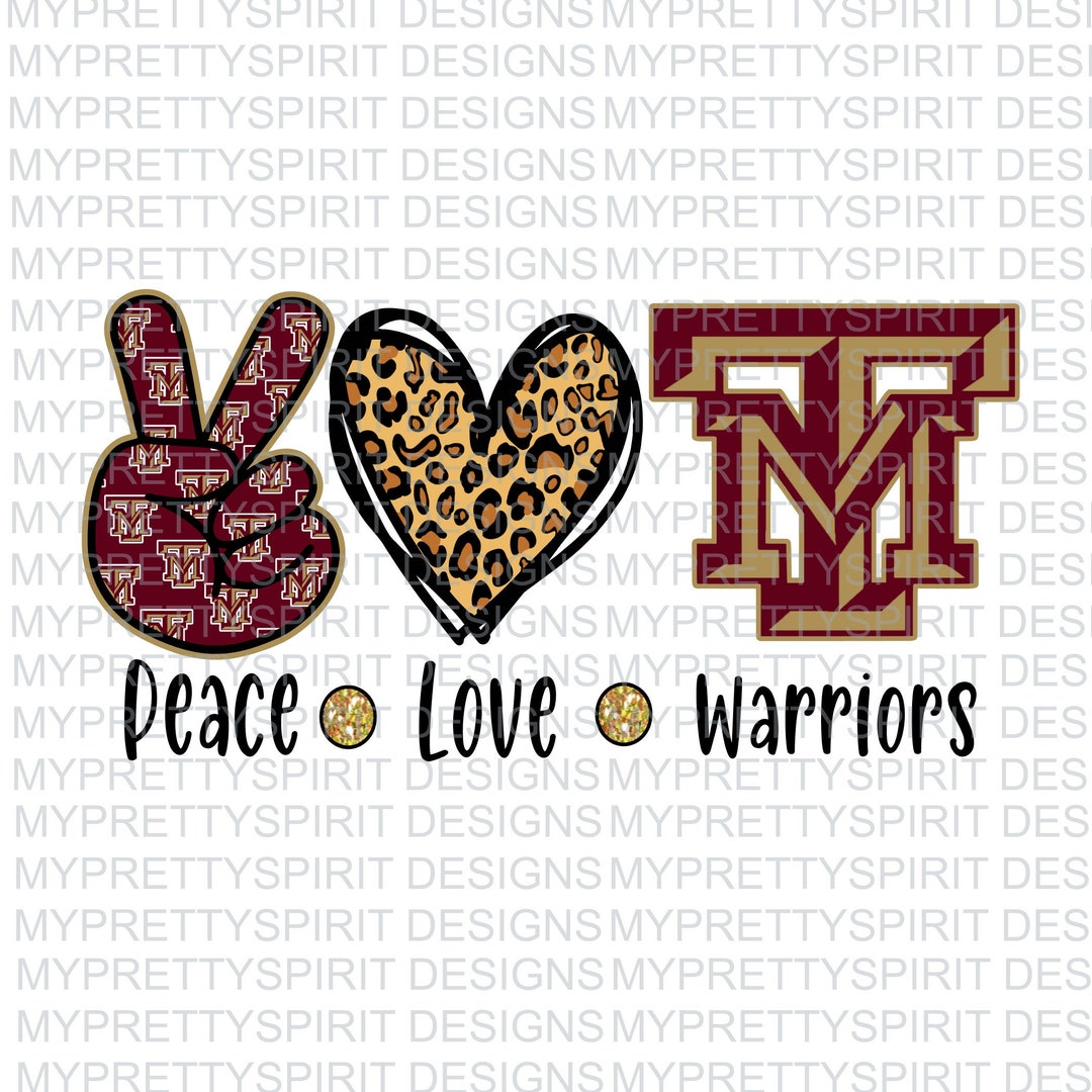 Peace Love Tuloso-midway Warriors PNG - Etsy