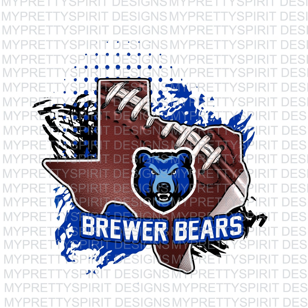 Brewer Bears Football Texas PNG - Etsy