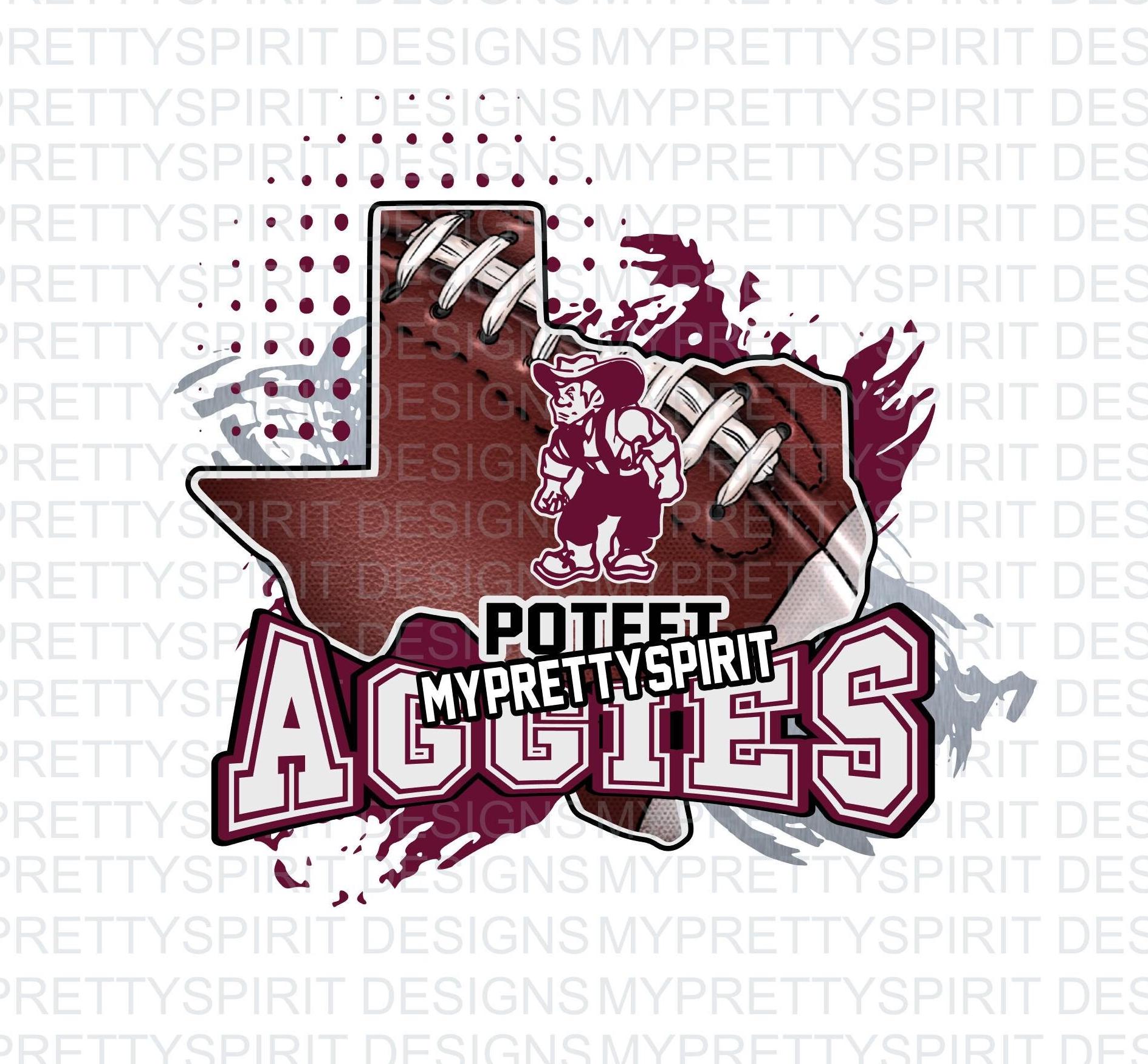 Poteet Aggies Football Texas - Etsy