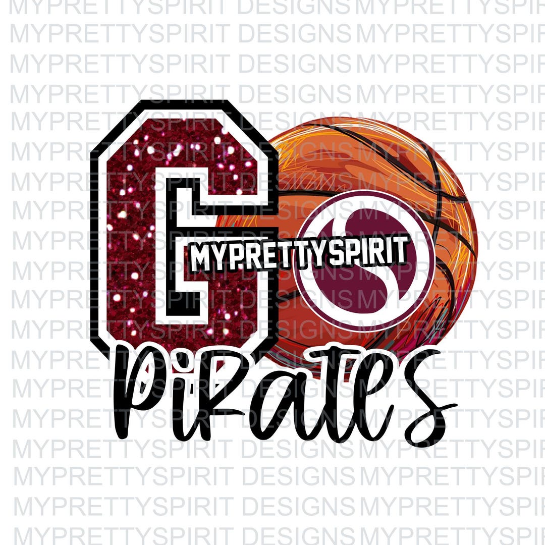 Go Sinton Pirates Basketball PNG - Etsy