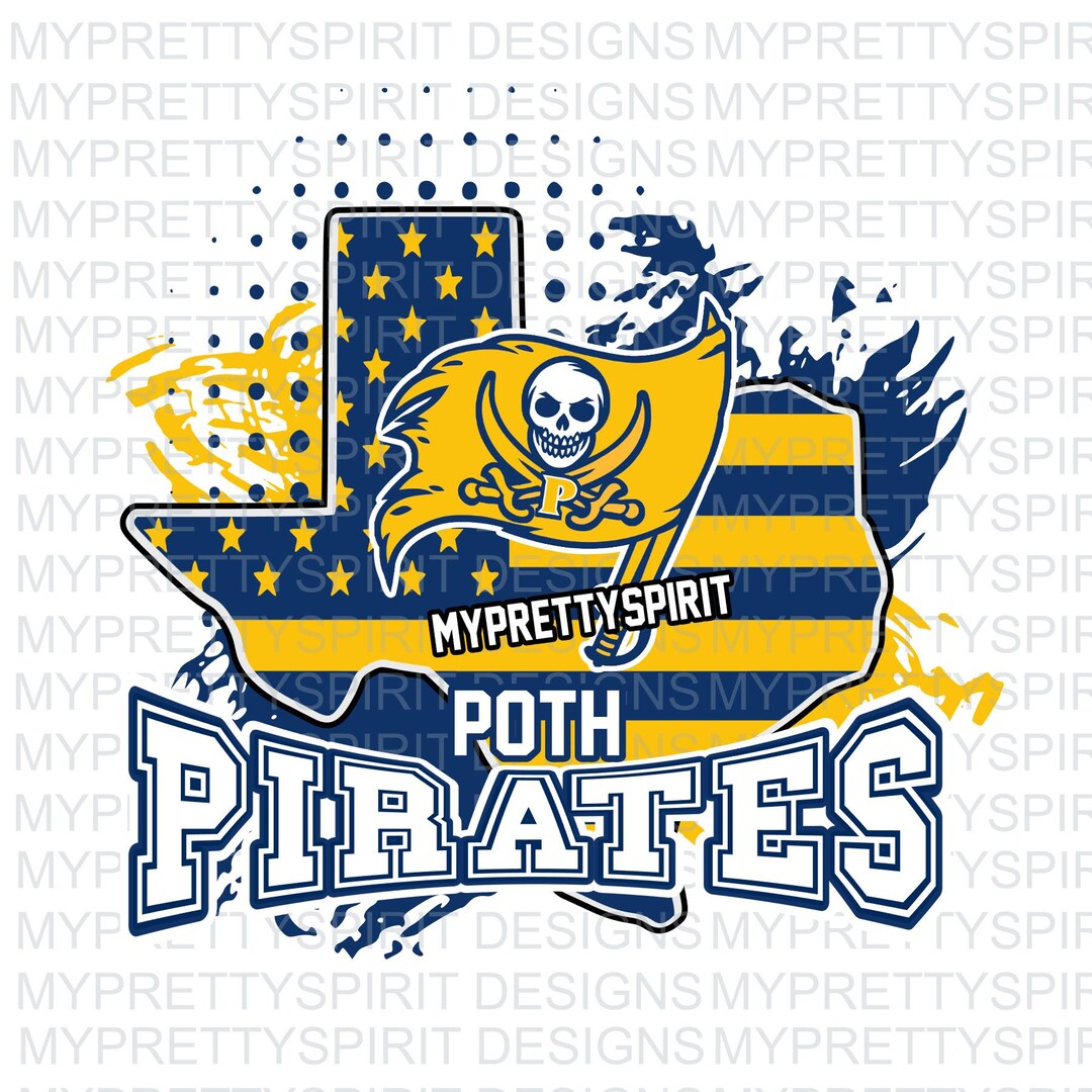 Poth Pirates Flag Texas PNG - Etsy