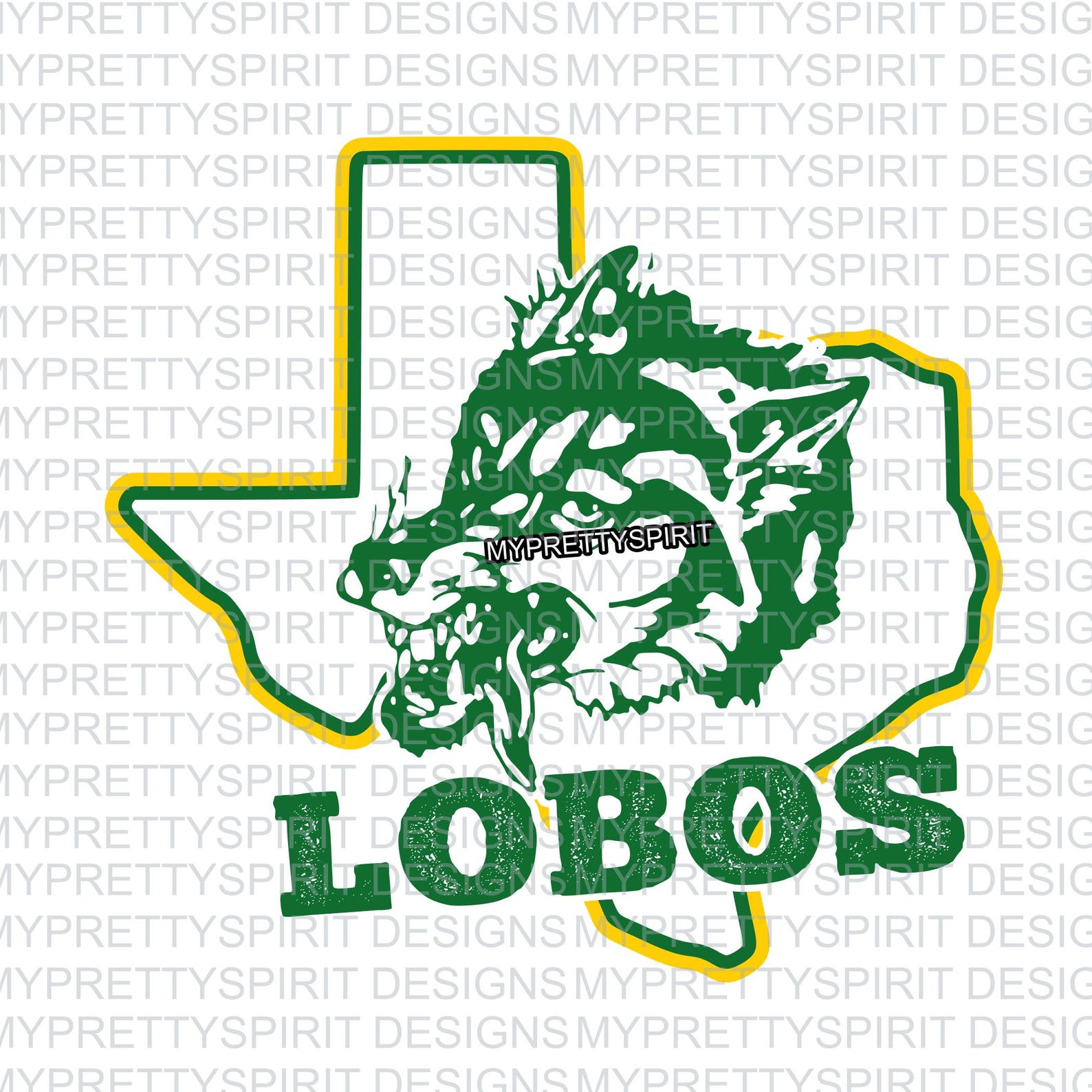 Lobos Texas PNG - Etsy