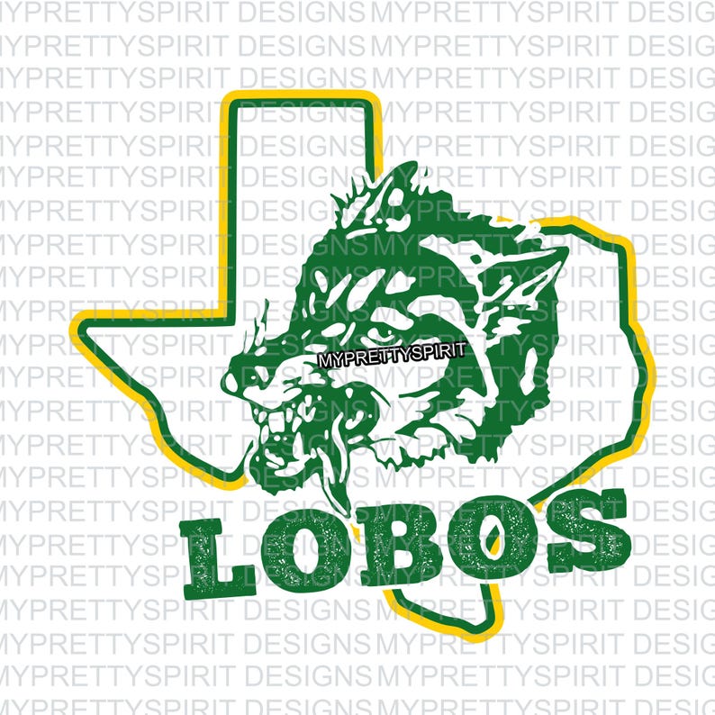 Lobos Texas PNG - Etsy