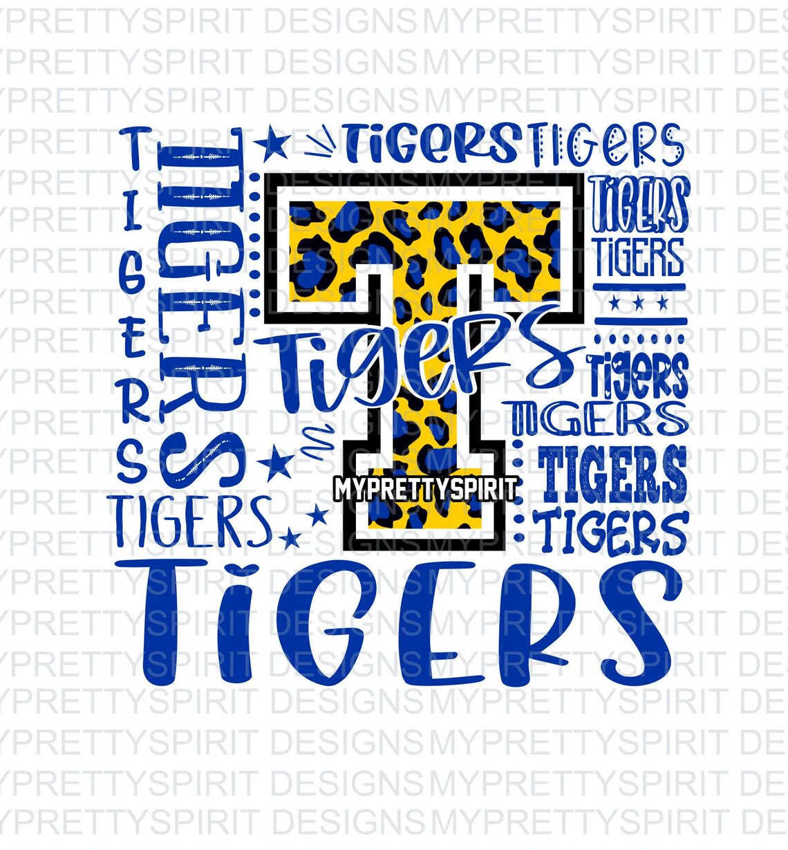 Bland Tigers Words PNG - Etsy
