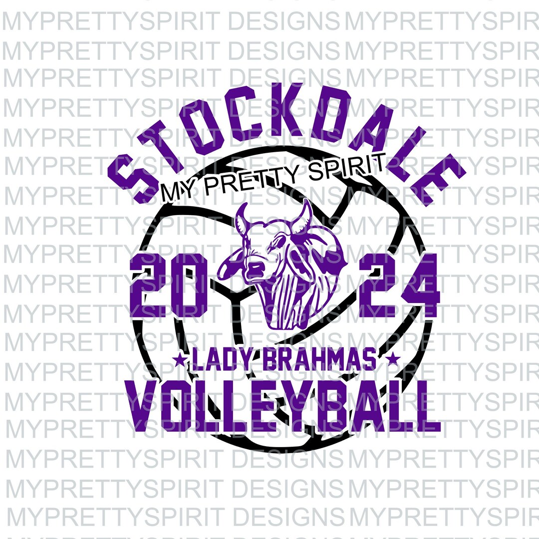 Stockdale Brahmas Volleyball 2024 PNG - Etsy
