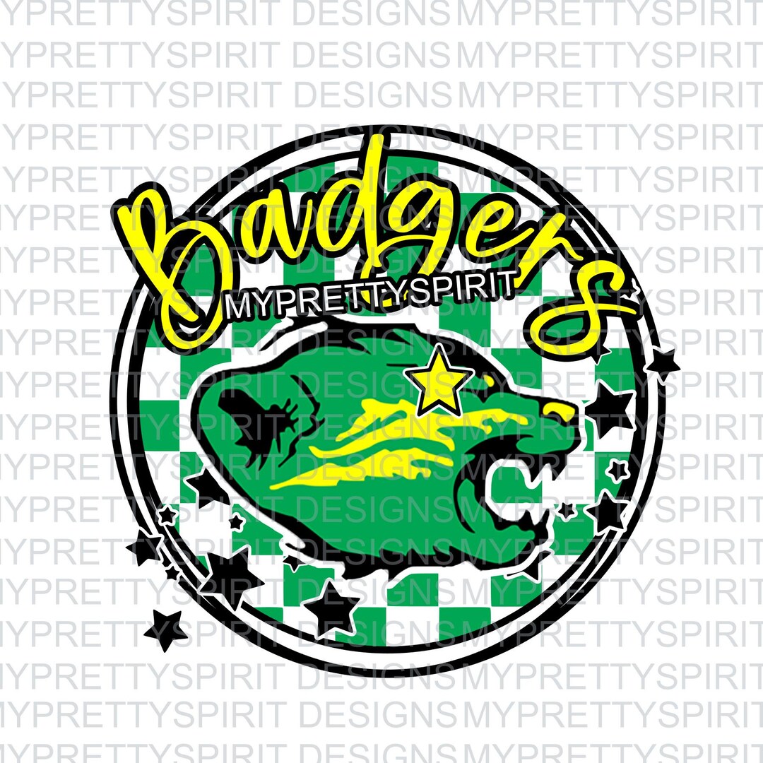 Preppy Bishop Badger PNG - Etsy