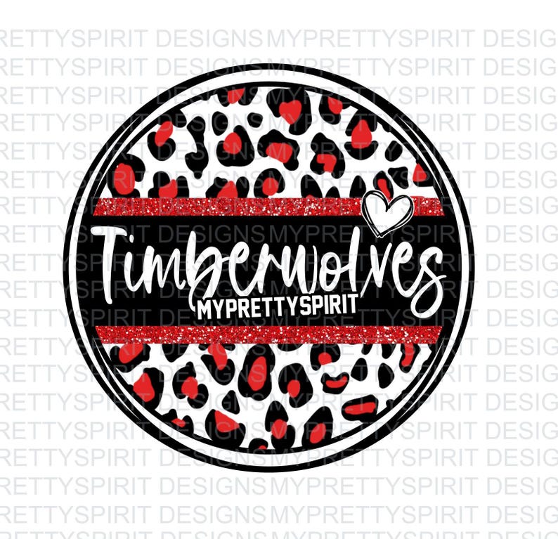 Timberwolves Round PNG - Etsy