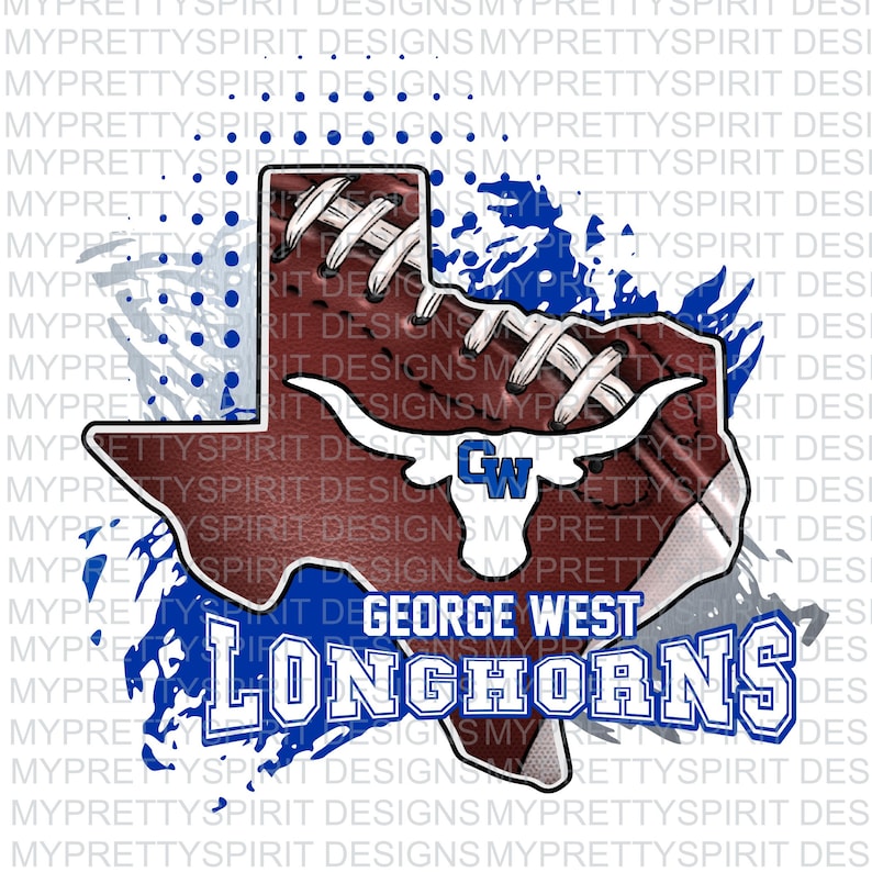 George West Longhorns Football Texas PNG - Etsy