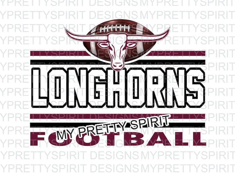 Longhorns Football Generic PNG - Etsy
