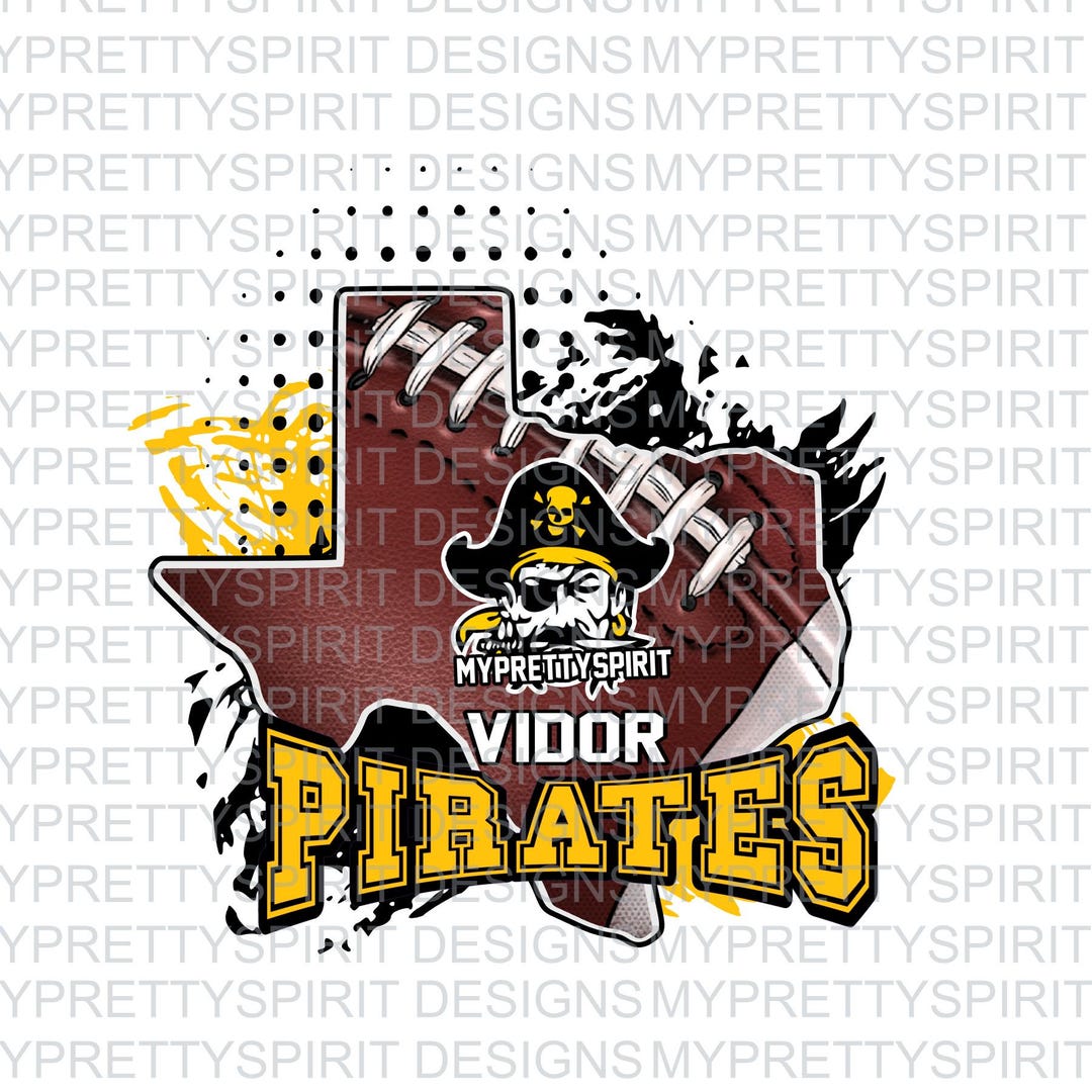 Vidor Pirates Football Texas PNG - Etsy