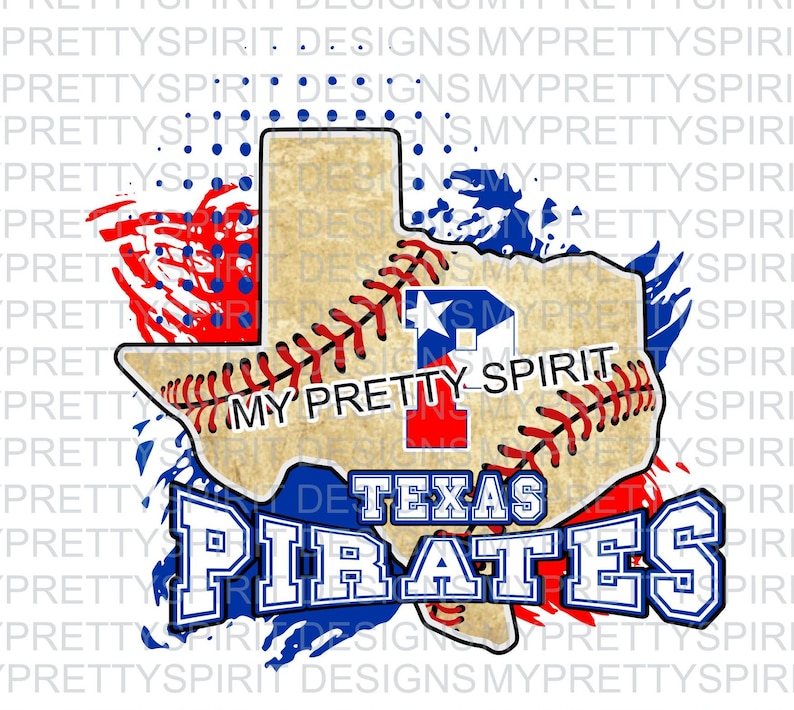 Texas Pirates Baseball PNG - Etsy
