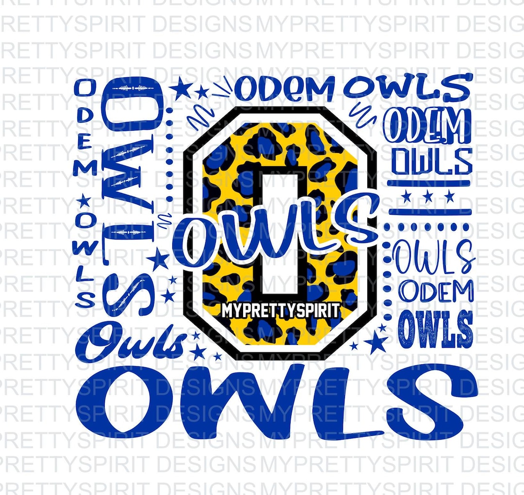Odem Owls Words PNG - Etsy