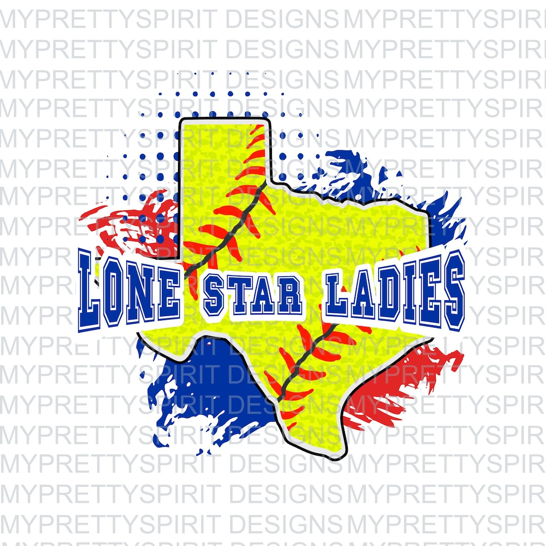 Lone Star Ladies Softball Texas PNG - Etsy