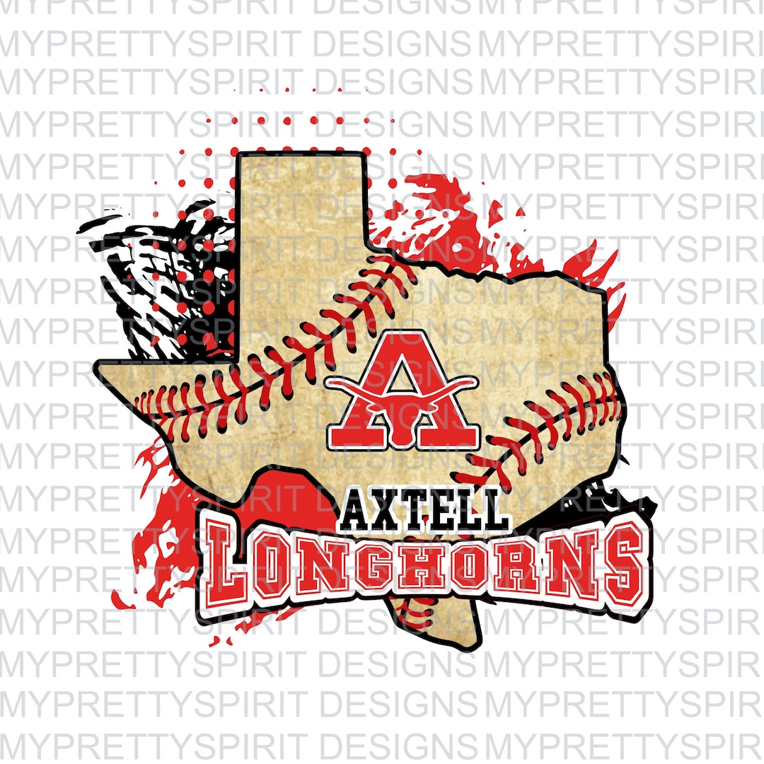 Axtell Longhorns Baseball Texas PNG - Etsy