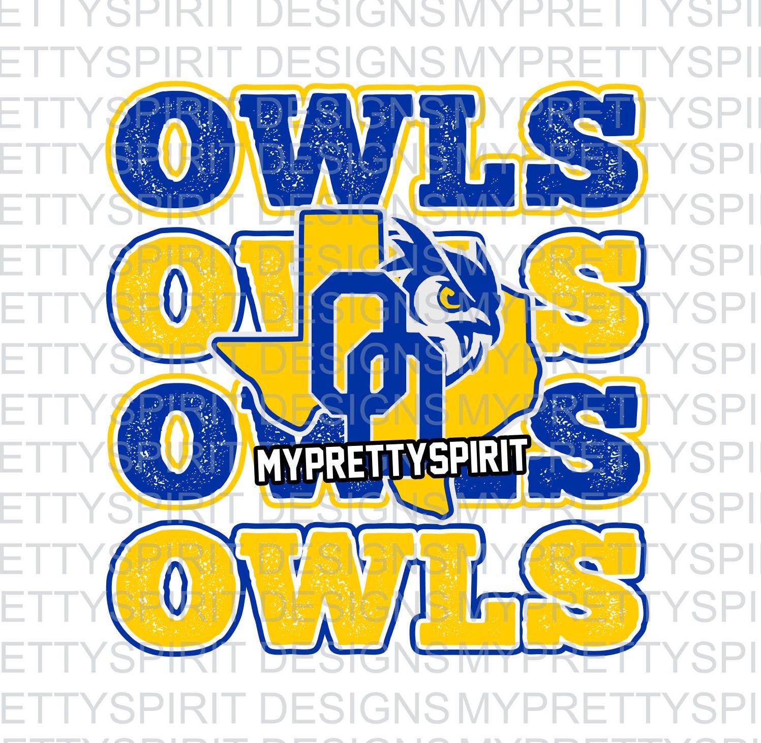 Odem Owls Repeat PNG - Etsy