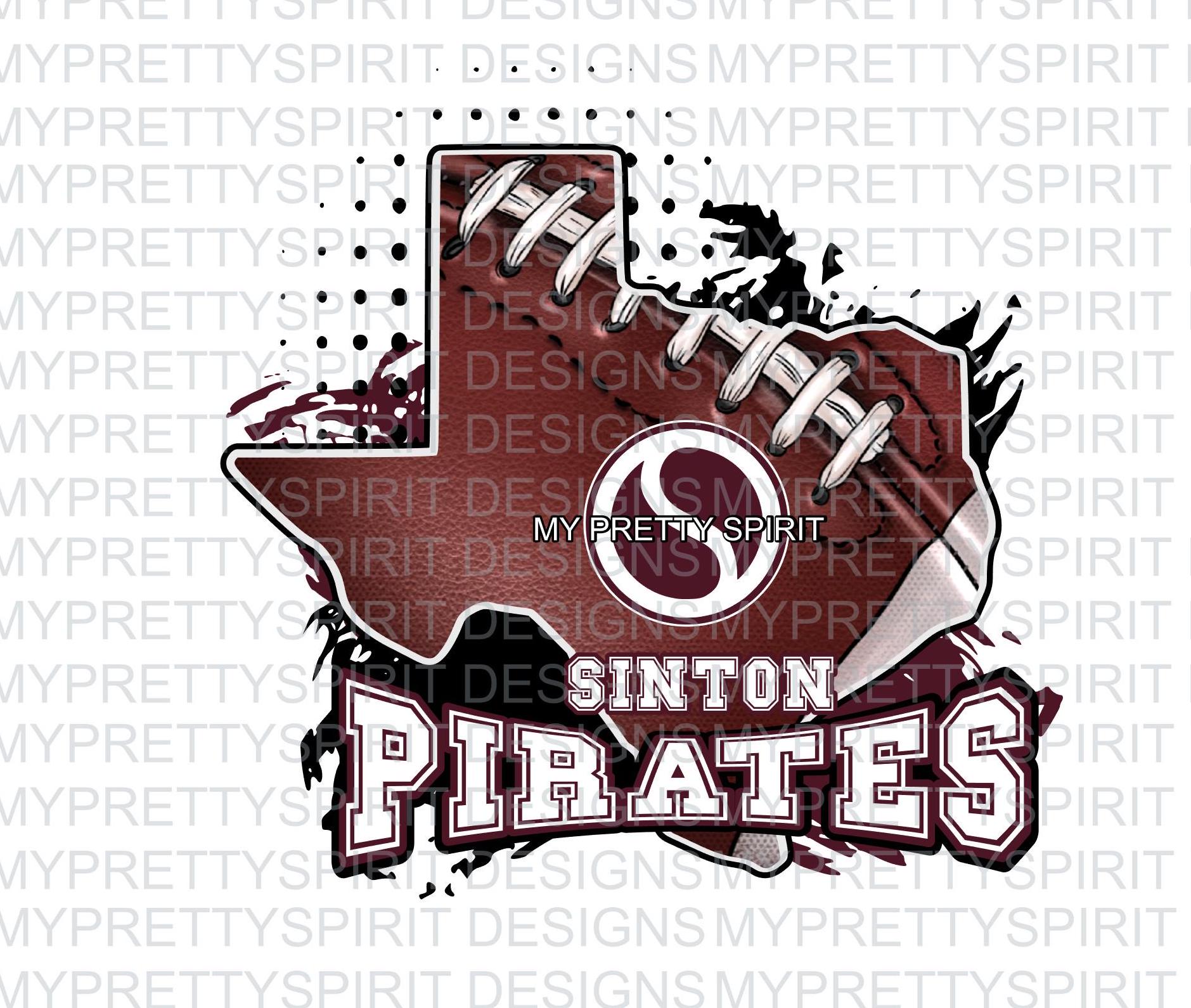 Sinton Pirates Football Texas PNG - Etsy