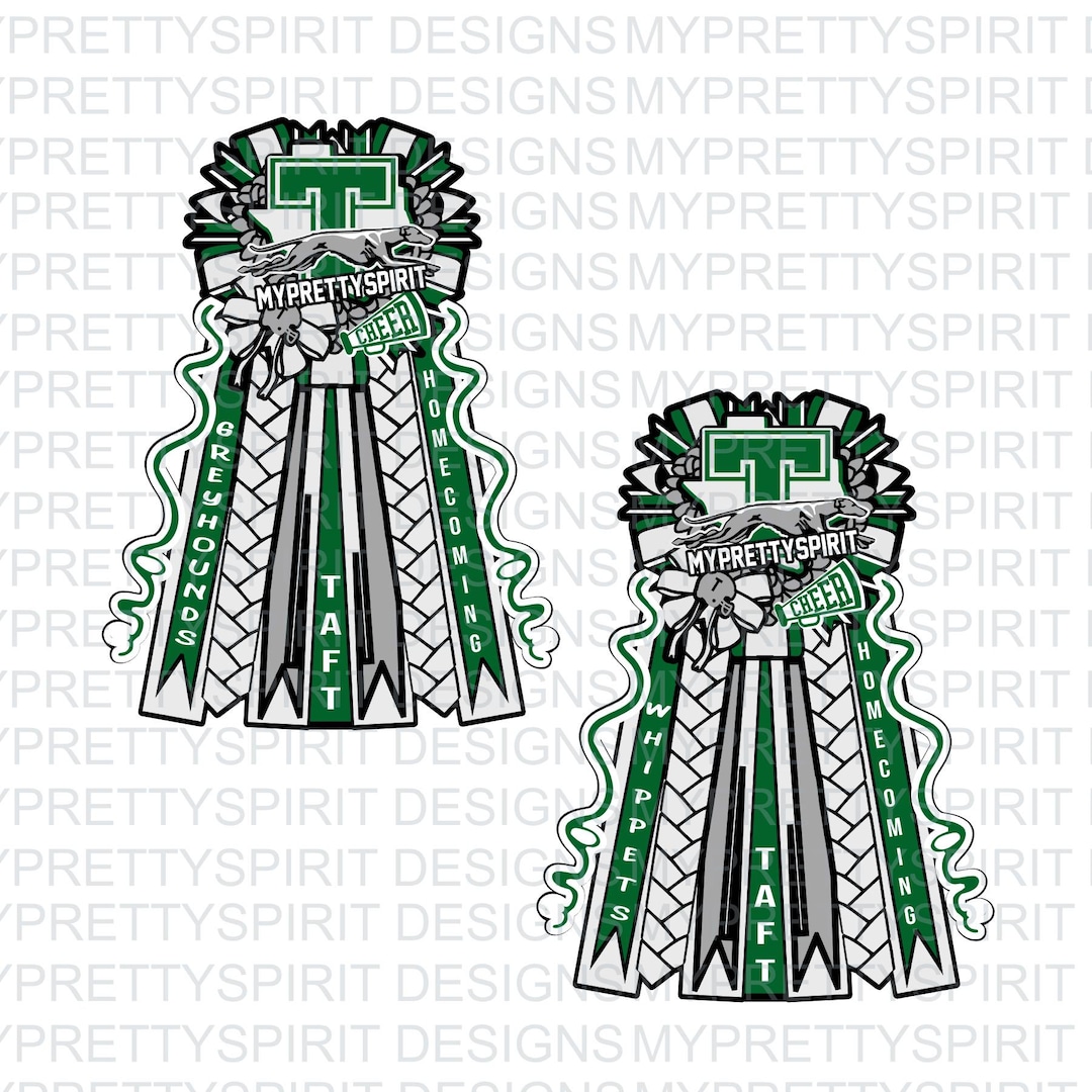 Taft Greyhounds Homecoming Mum PNG - Etsy
