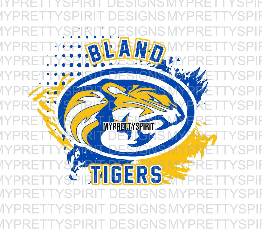 Bland Tigers Splatter Logo - Etsy