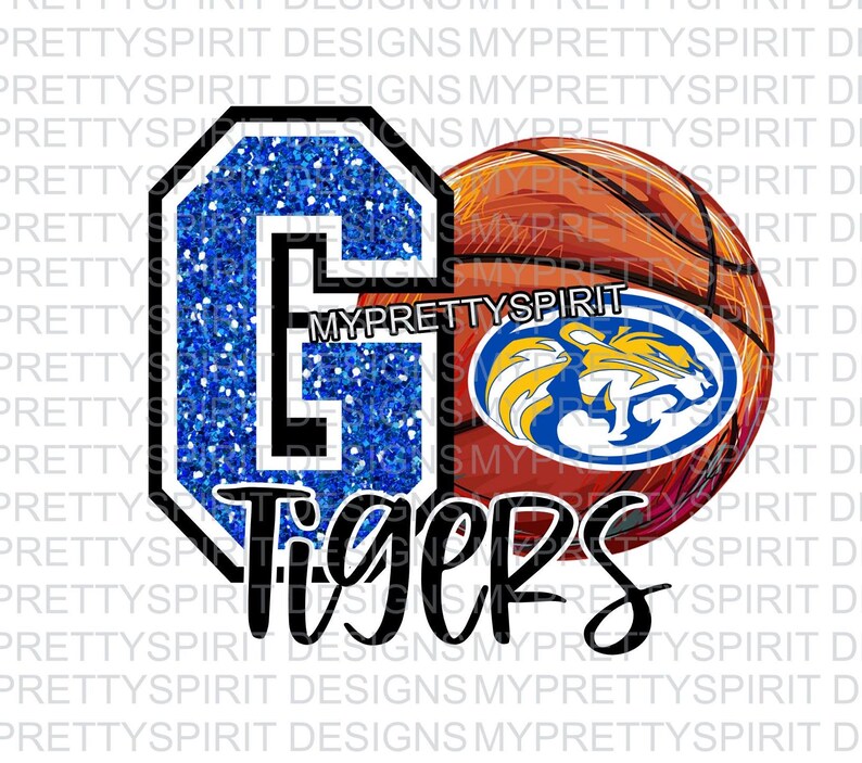 Go Bland Tigers Basketball PNG - Etsy