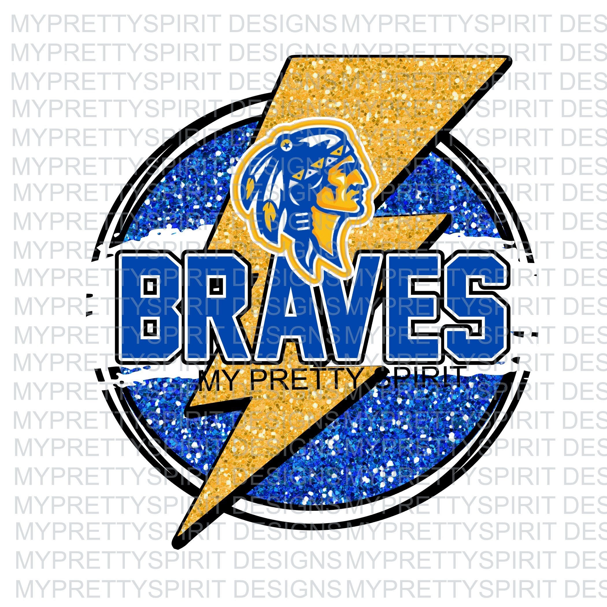 Community Braves Bolt PNG - Etsy