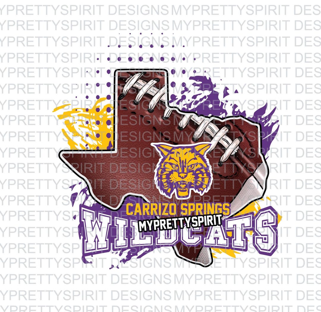 Carrizo Springs Wildcats Football Texas PNG - Etsy