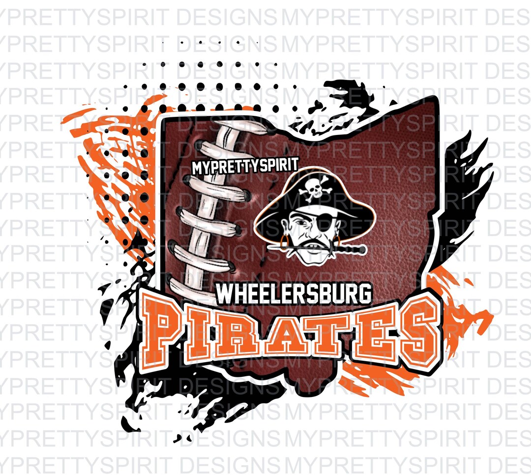 Wheelersburg Pirates Football Ohio PNG - Etsy