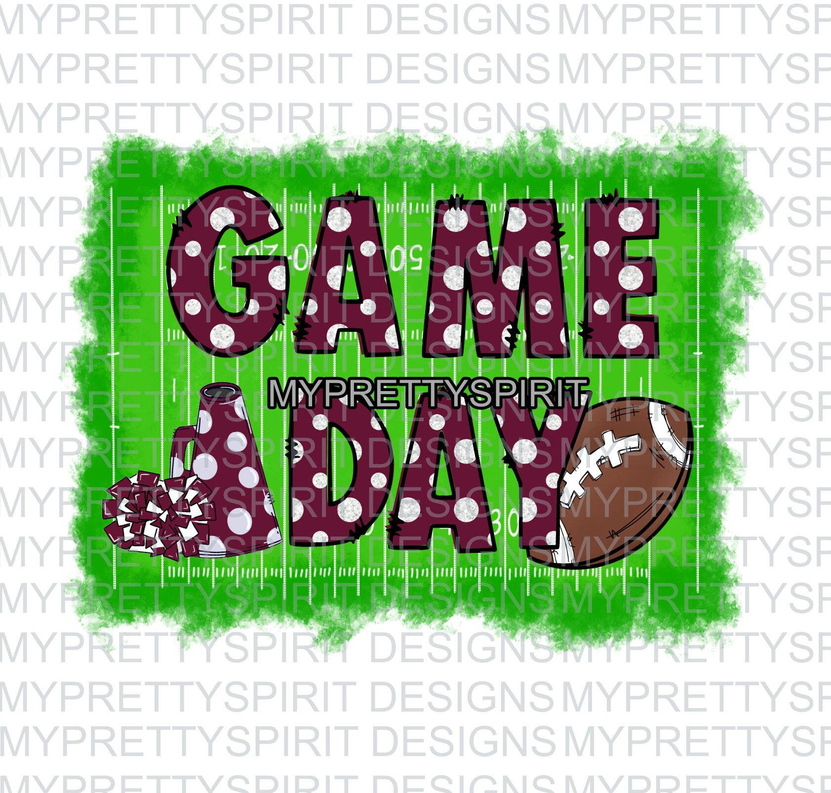 Game Day Maroon PNG - Etsy