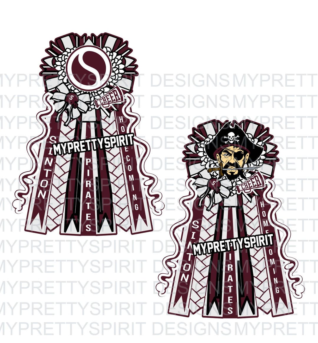 Sinton Pirate Homecoming Mum PNG - Etsy
