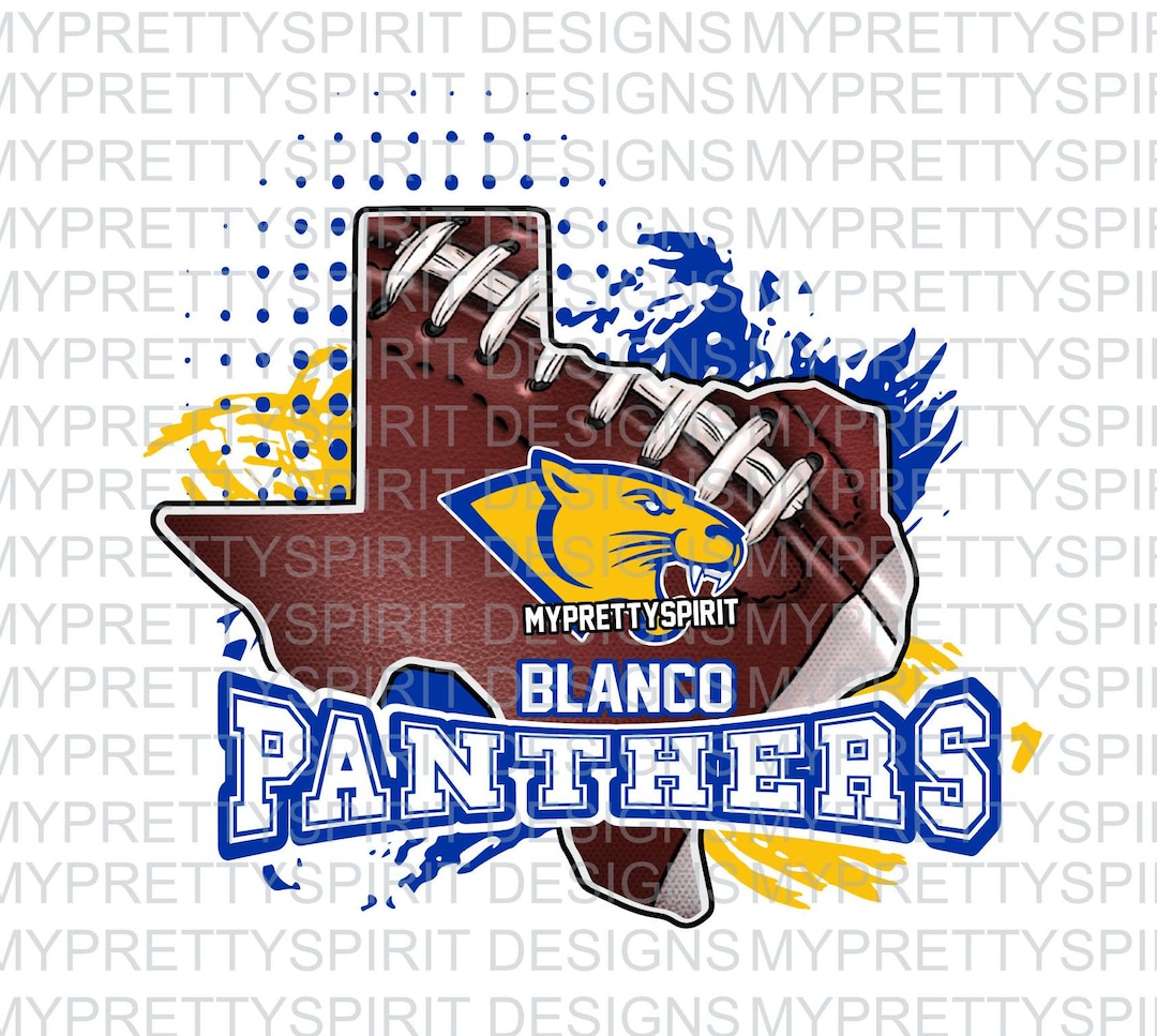 Blanco Panthers Football Texas PNG - Etsy