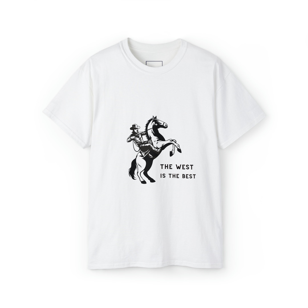 The West is the Best Horse Tee - Etsy