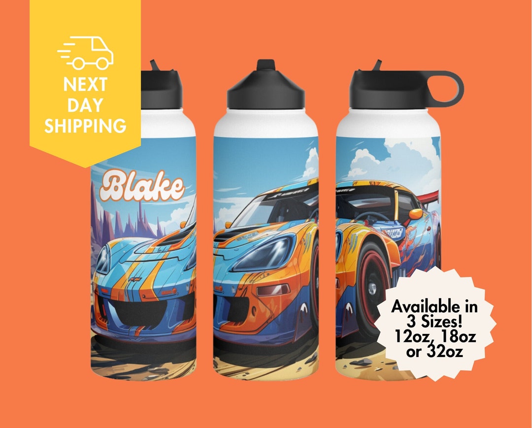 Car F1 Water Bottle, Race Car Stainless Steel Water Bottle, Stocking ...