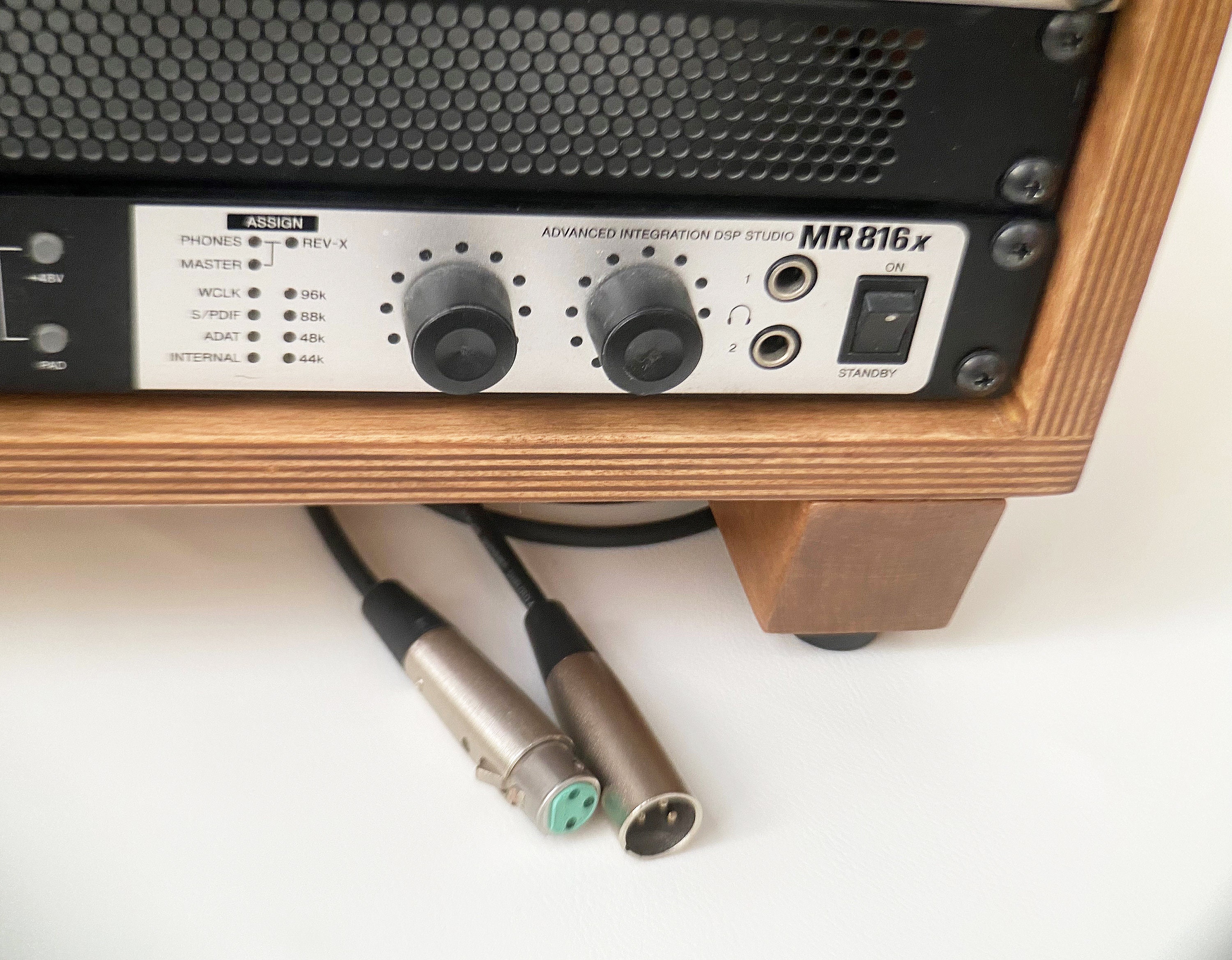 4U Wood Studio Rack, Audio Rack, Stereo Cabinet, Rackmount, Rack Gear ...