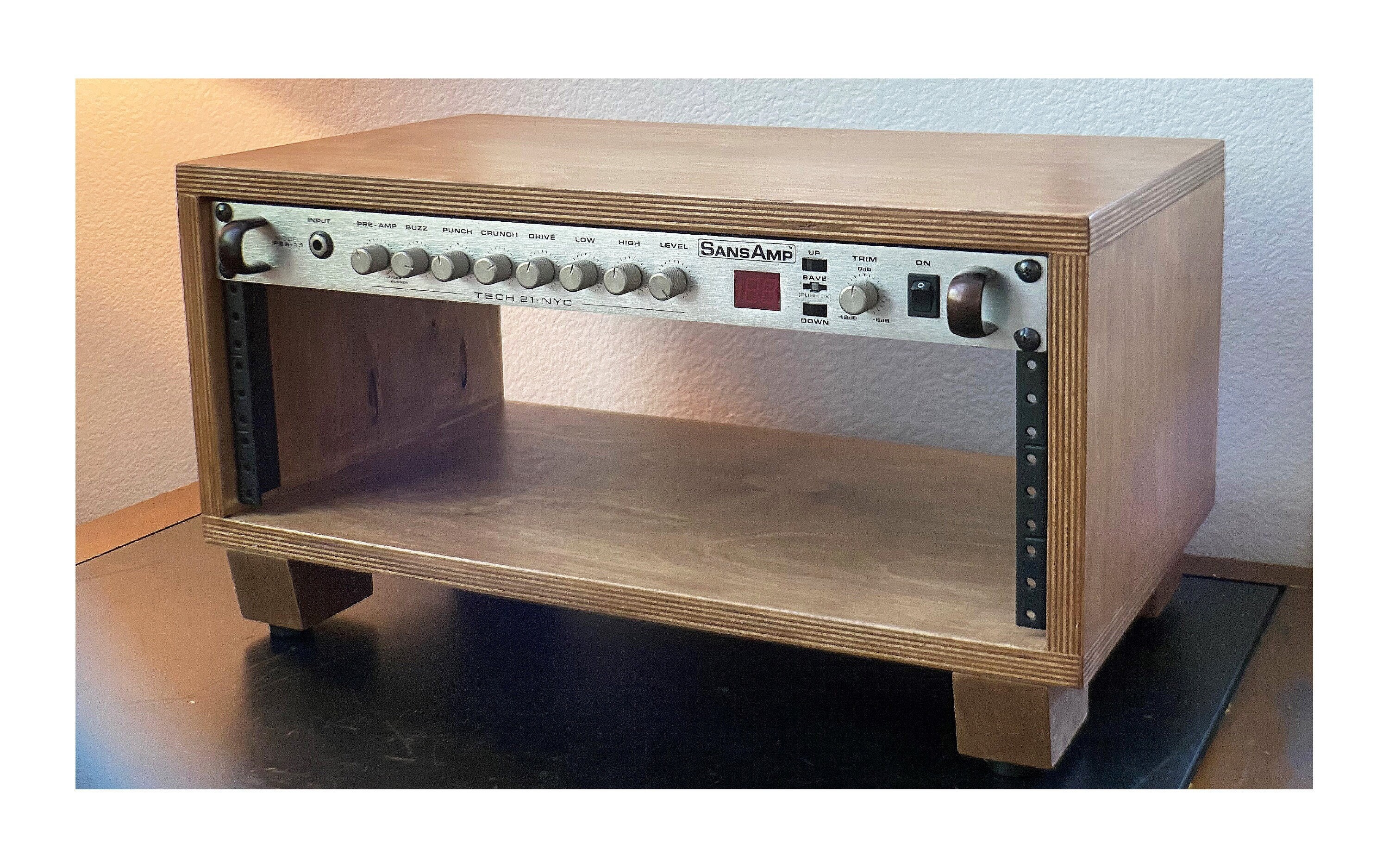 4U Wood Studio Rack, Audio Rack, Stereo Cabinet, Rackmount, Rack Gear ...