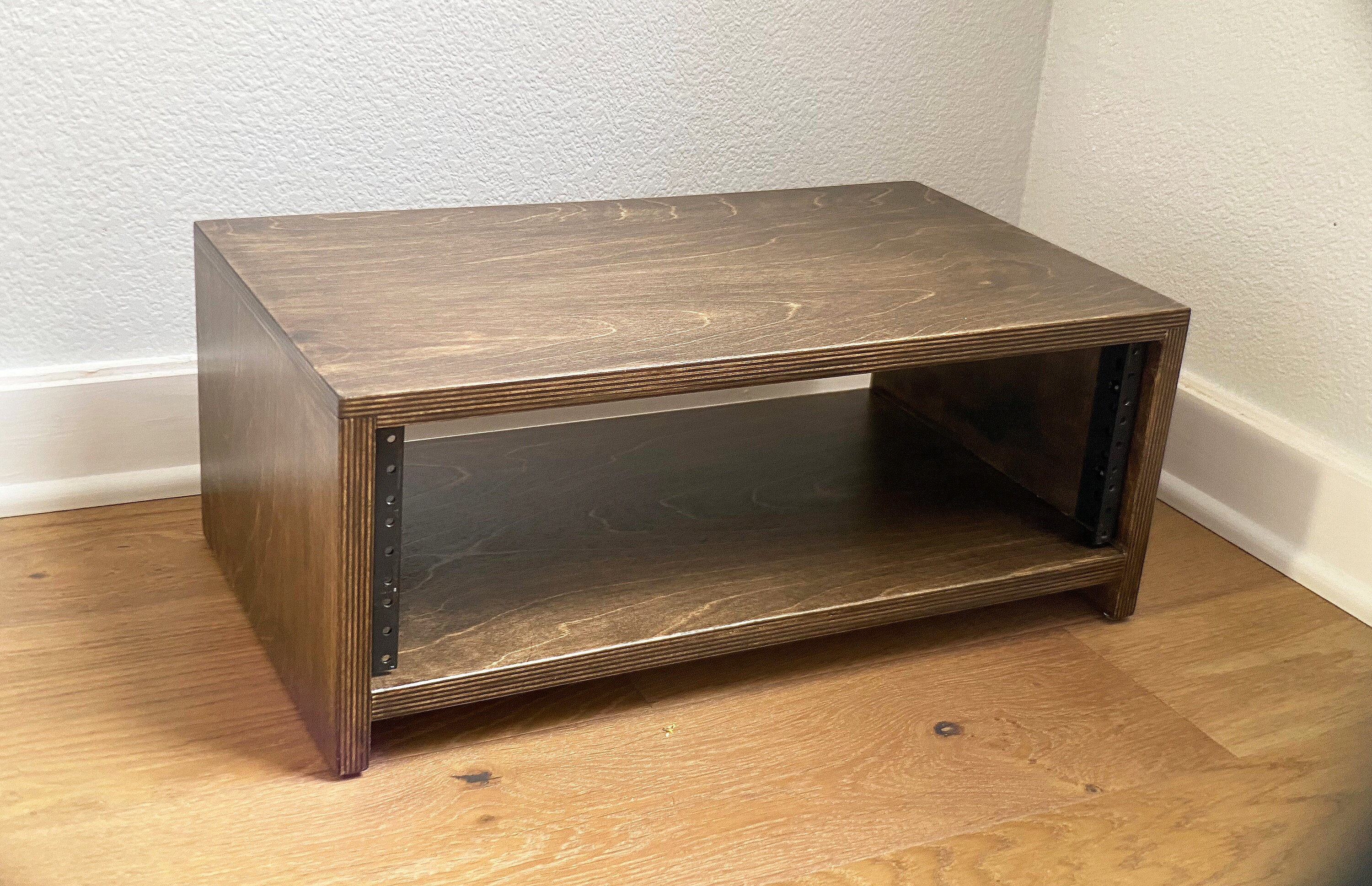 3U Wood Studio Rack 12 Depth Audio Rack Stereo - Etsy