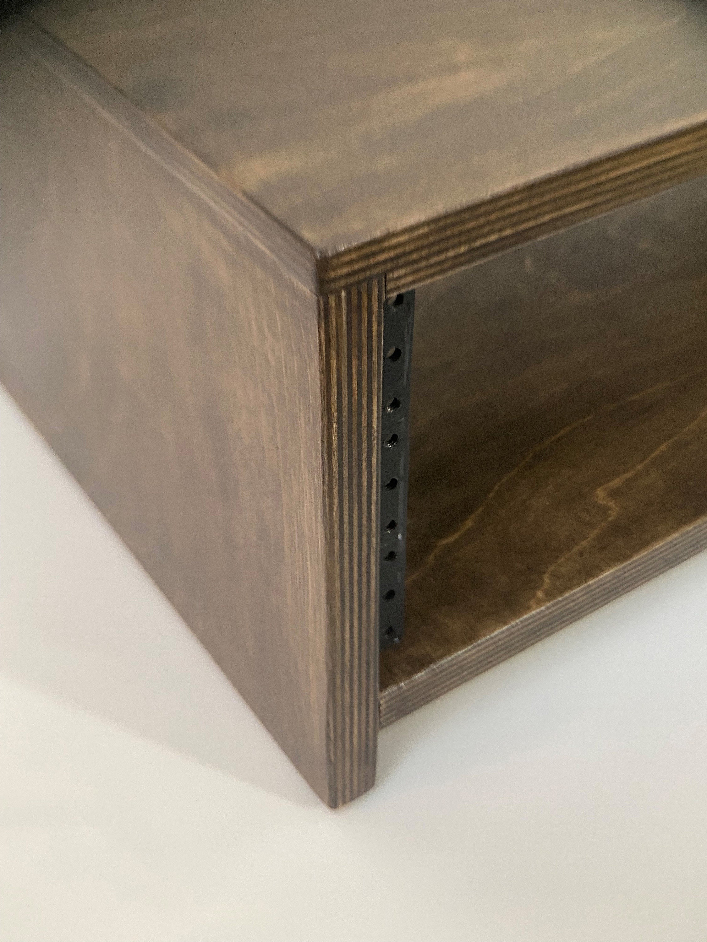 3U Wood Studio Rack 12 Depth Audio Rack Stereo - Etsy