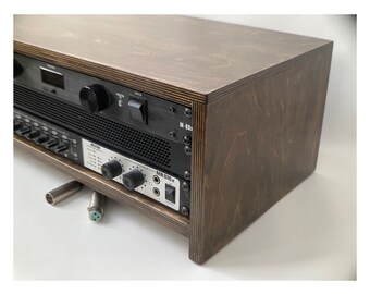 3U Wood Studio Rack, Audio Rack, Speaker Stand, Rackmount, Rack Gear ...