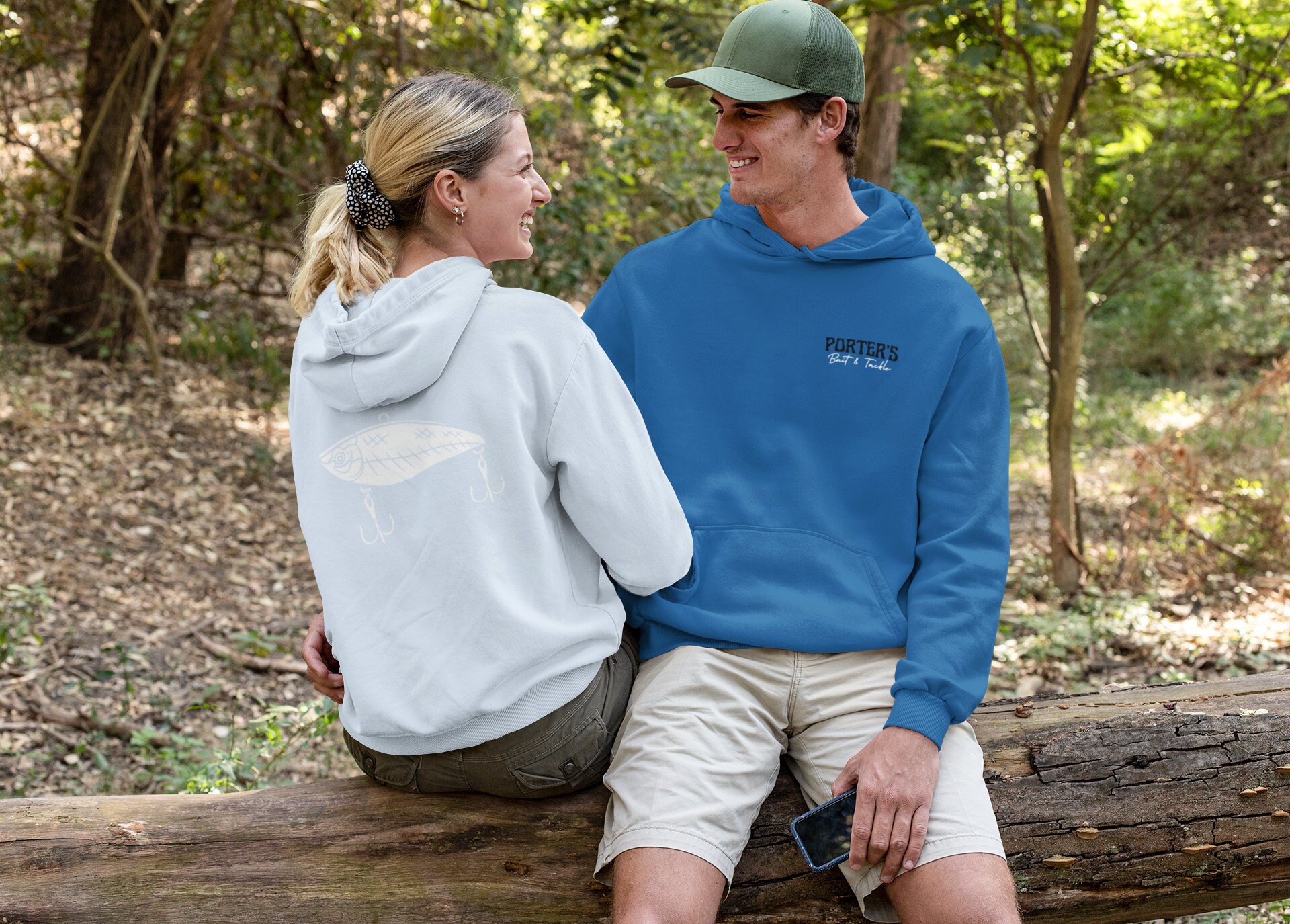 Porter's Bait & Tackle Hooded Sweatshirt- Unisex Hooded Sweatshirt ...
