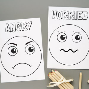 Emotions Coloring Book, Emotions Coloring Page, Feelings Coloring ...