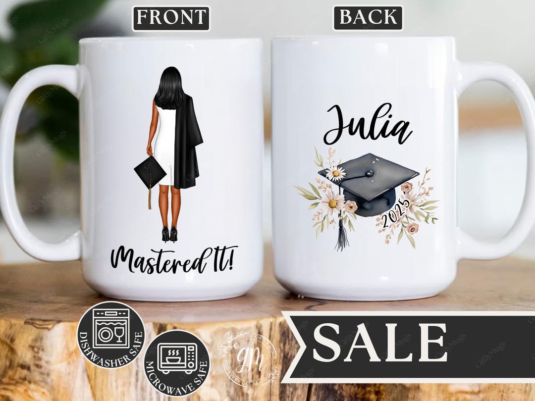 Master's Graduation Mug: Custom Master Degree Gift MBA Grad Gift - Etsy