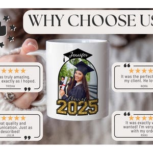 Graduation Photo Mug, College Graduation Gift, Senior Picture Mug ...